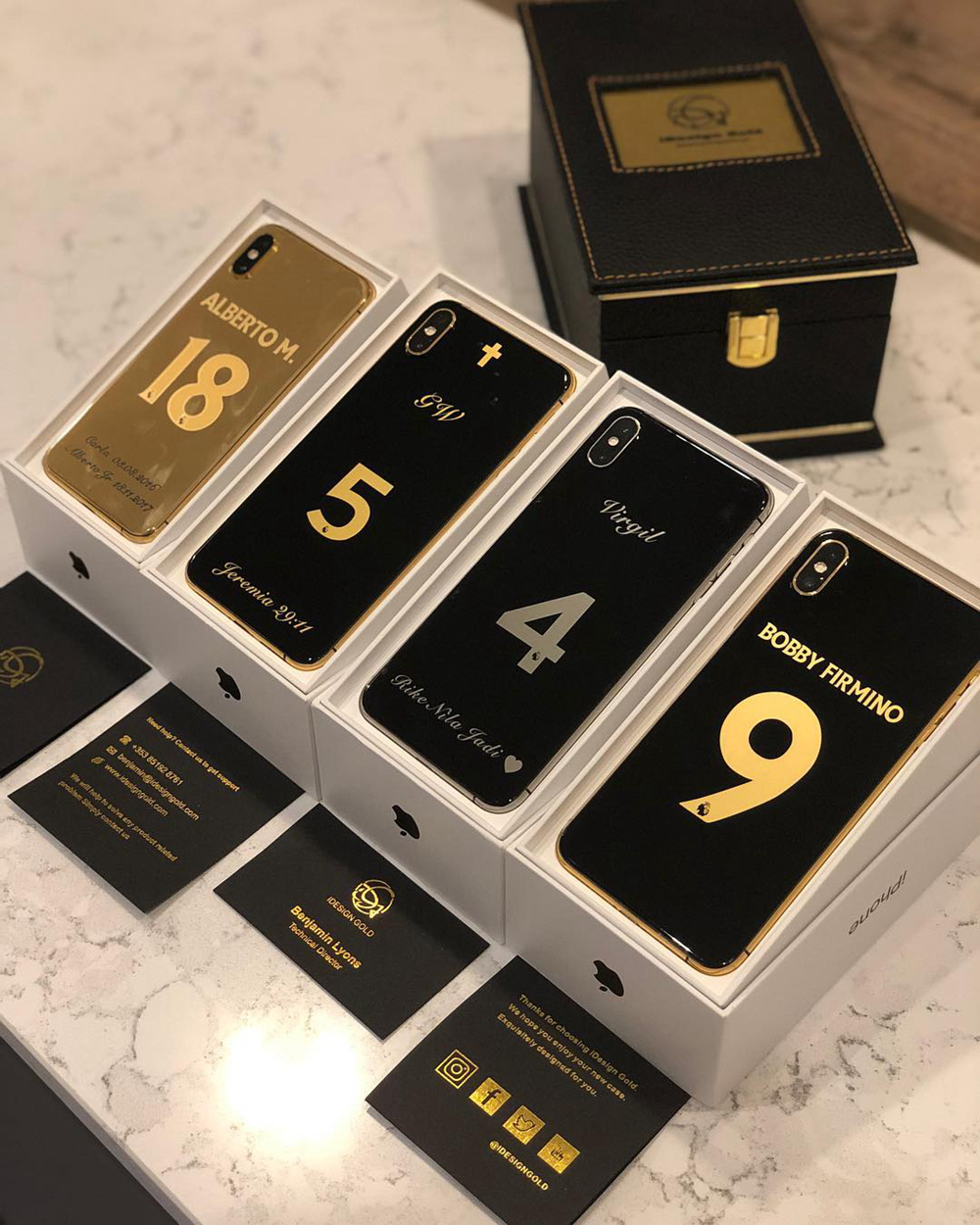 iDesign Gold为梅西推出黄金定制款iPhone手机 - 配件 - 足球鞋足球装备门户_ENJOYZ足球装备网