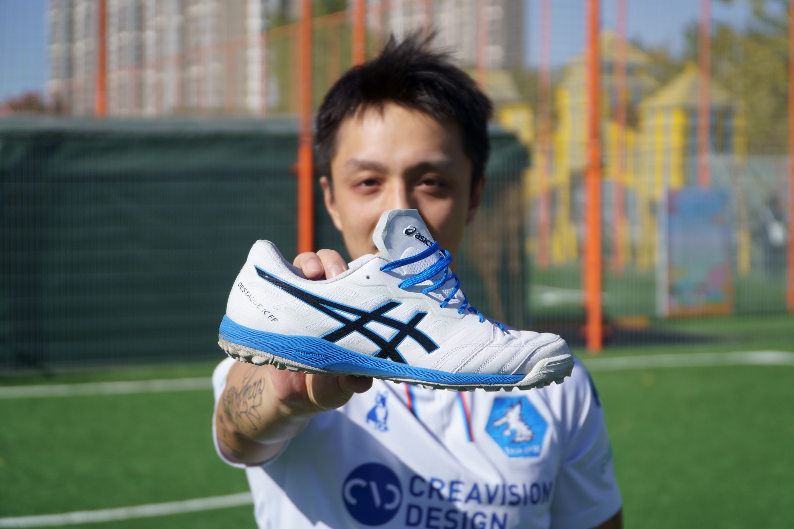 ASICS DESTAQUE K FF TF 实战评测 - 足球鞋评测_实战评测_ENJOYZ评测 - 足球鞋足球装备门户_ENJOYZ足球装备网