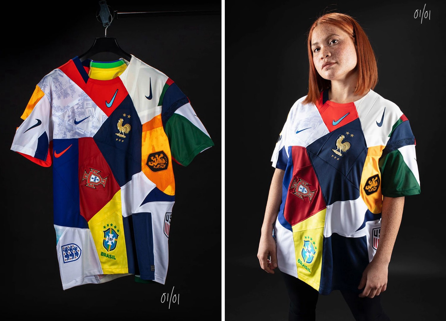耐克推出 One Nike Jersey”世界杯混搭球衣 球衣 足球鞋足球装备门户enjoyz足球装备网
