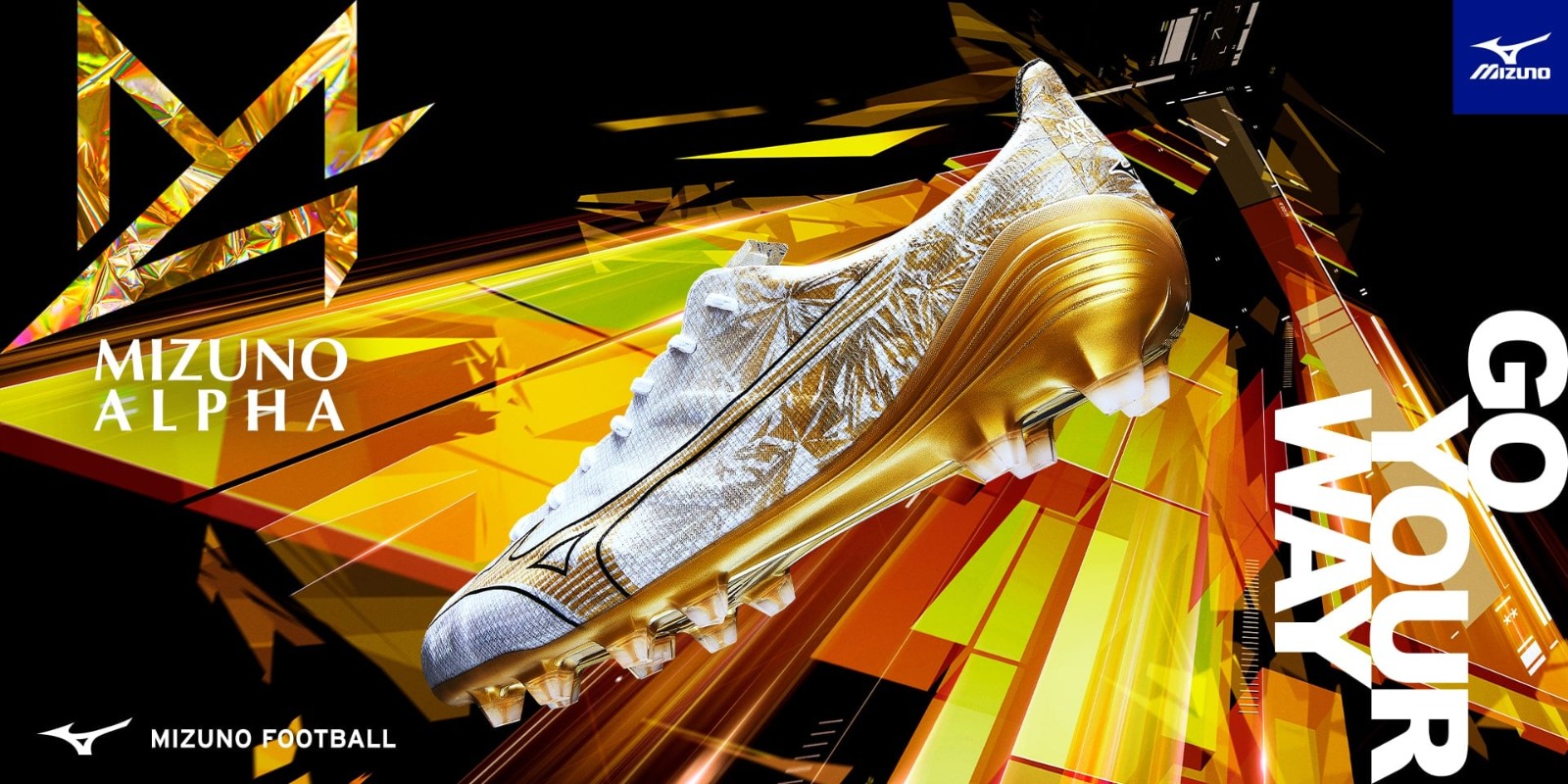 Mizuno发布Prism Gold配色α战靴 - 球鞋 - 足球鞋足球装备门户_ENJOYZ足球装备网